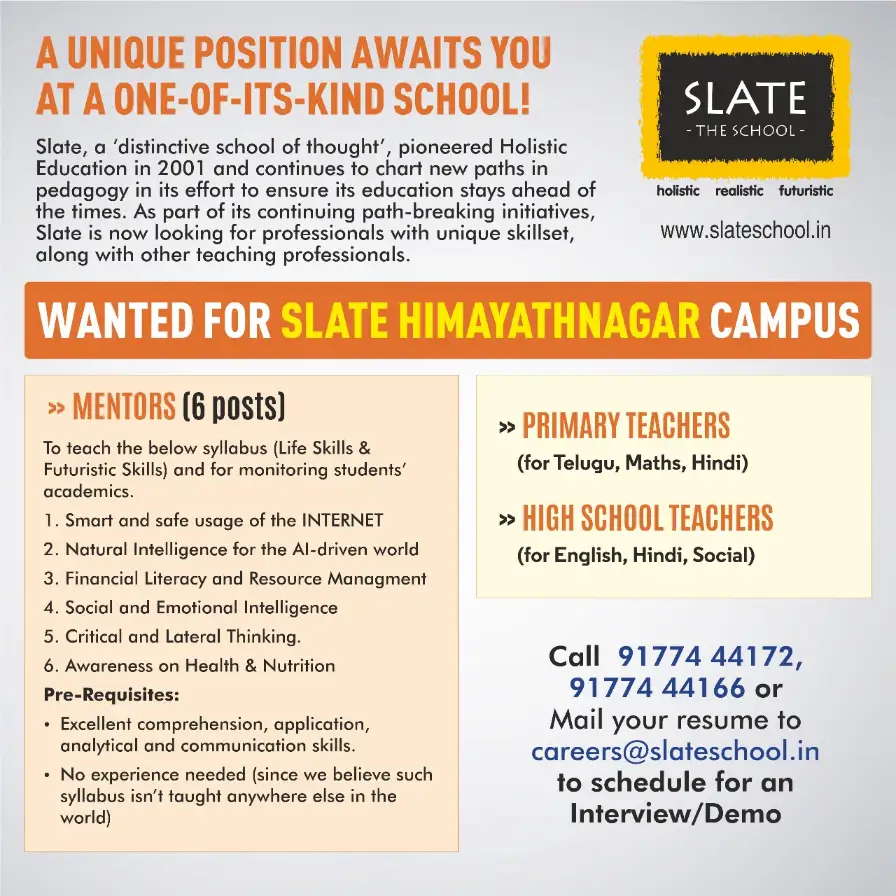 Careers - SLATE - The School